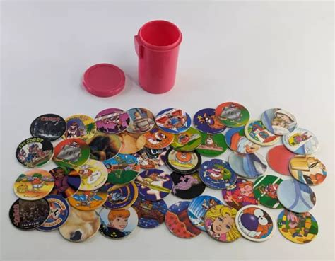 Vintage Pogs Lot Bundle Milk Cap Maker Chupa Caps Birds Eye World Tour