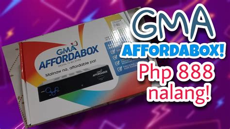 Unboxing Gma Affordabox Youtube