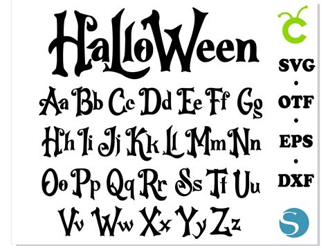 Halloween Font OTF Halloween Font SVG Halloween Font For C Inspire Uplift
