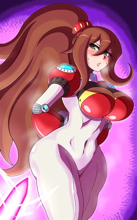 Rule 34 Iris Mega Man Iris Another Mega Man Large Breasts Mega