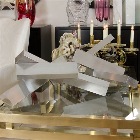 Abstract Angular Steel Sculpture Sculptures John Salibello
