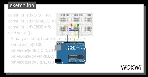 P1 Control Led Wokwi Esp32 Stm32 Arduino Simulator