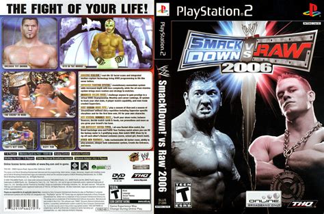 CAPAS PARA PLAYSTATION 2 Wwe Smackdown Vs Raw 2006