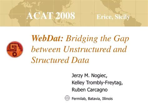 ppt webdat bridging the gap between unstructured and structured data powerpoint presentation
