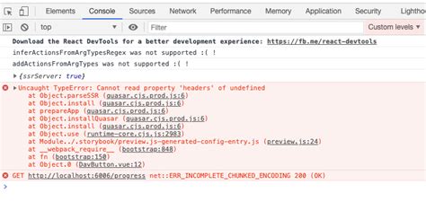 Storybook Setup Cannot Set Property Q Of Undefined Issue