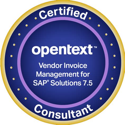 OpenText Certified Consultant Vendor Invoice Management For SAP