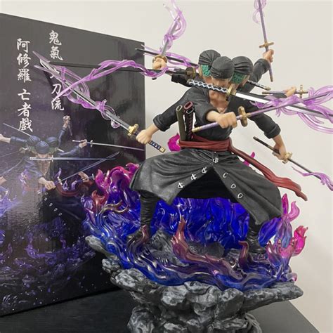 One Piece Zoro GK Kyutoryu Ashura Bakkei Nine Sword Style 33cm One