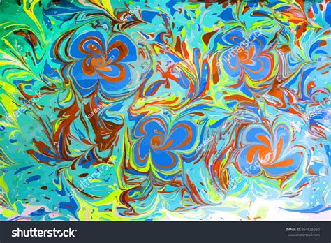 Amazing Artwork Texture Ebru Drawing On Stock Vector Royalty Free