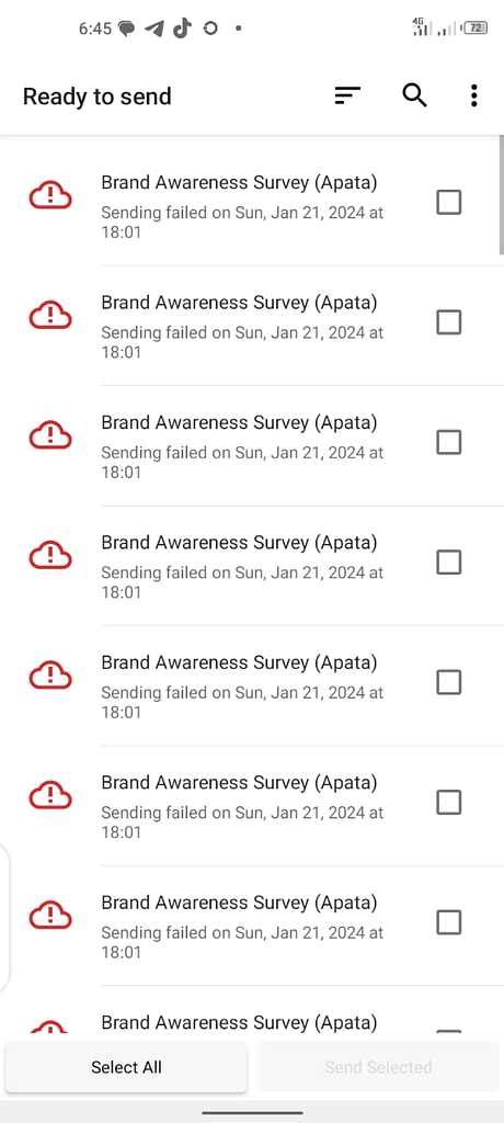 My Field Agent Is Unable To Submit Questionnaire Sending Failed Error Data Collection