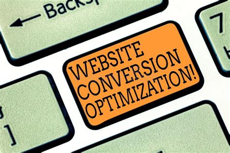 Word Writing Text Website Conversion Optimization Business Concept For