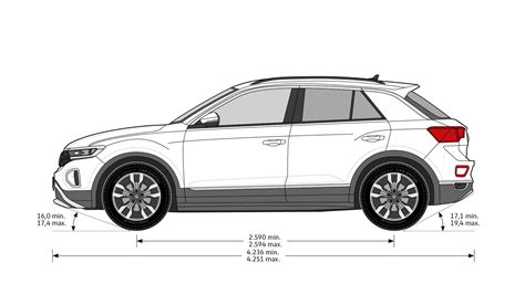Vw T Roc Style Technische Daten And Abmessungen