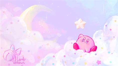 Kirby Static Wallpaper Lamb Draws S Ko Fi Shop