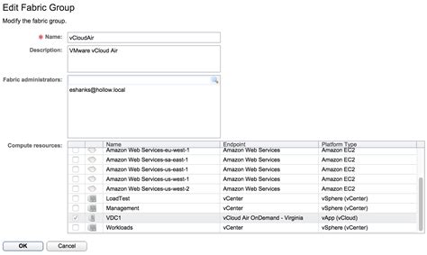 Vrealize Automation And Vcloud Air