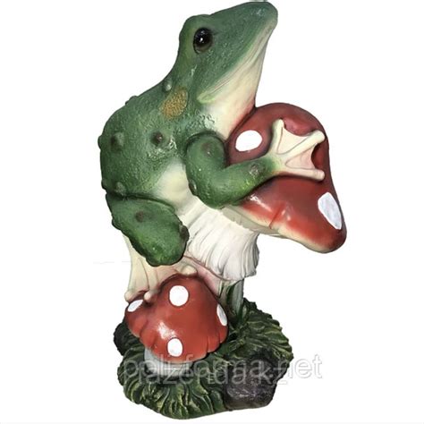 Купить Статуэтка Лягушка на мухоморе большая Н 48см ФП770 в Алматы от компании Сеть магазинов