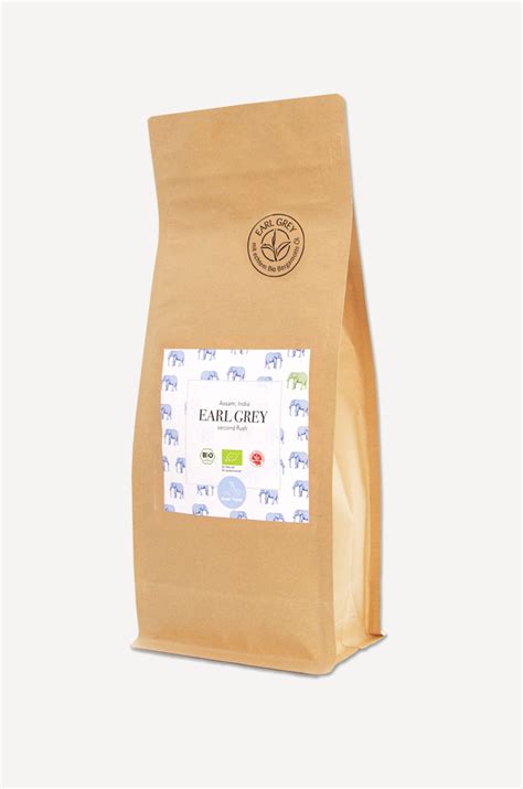 Bio Earl Grey 500 g Schwarzer Tee mit echtem Bio Bergamotten Öl Assam