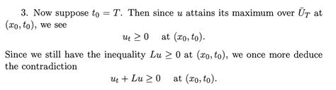 multivariable calculus does the proof of the weak maximum principle