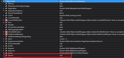 c context session is null when using dependency injection