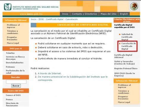 Certificado IMSS Solicitud y Recuperación