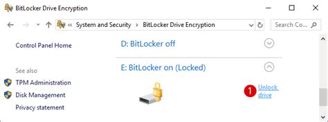 How To Unlock The Encrypted Drive With Bitlocker Drive Encryption