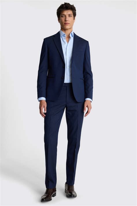 Slim Fit Navy Twill Jacket Buy Online At Moss