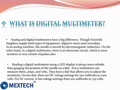 PPT WHAT ARE THE APPLICATIONS AND USES OF DIGITAL MULTIMETER
