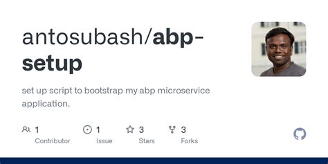 Github Antosubash Abp Setup Set Up Script To Bootstrap My Abp Microservice Application