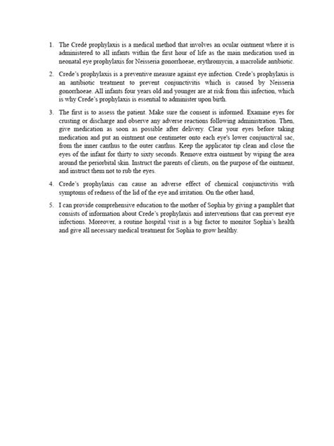 Credes Prophylaxis Pdf