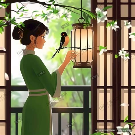 Ai创作图执灯宫女 提灯丫鬟 仕女赏花灯 巧姐人物插画 古诗插画 花鸟人物春天插画 古装艾灸插画 国风香梨的女人 烟雨楼插画 汉服女性插画 艾灸古装插画 古装女孩插画 汉服女孩插画 唐诗插画