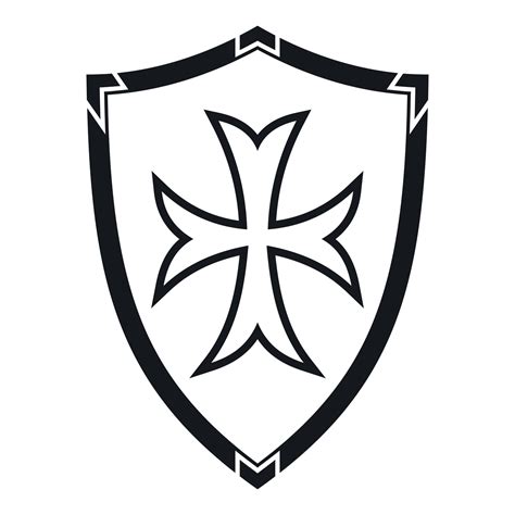 Protective Shield Icon Simple Style 14694453 Vector Art At Vecteezy