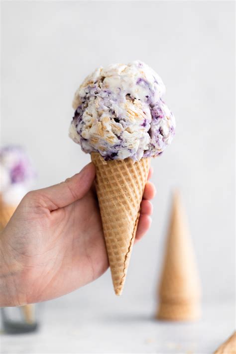 No Churn Blueberry Pie Ice Cream Broma Bakery