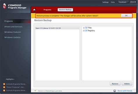 どんなソフトでも跡形もなく完璧にアンインストールできるフリーソフト「comodo Programs Manager」 Gigazine