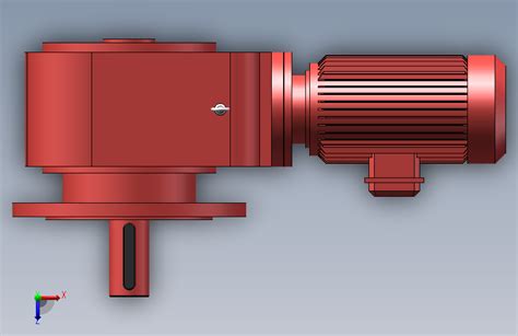行星齿轮减速机wf系列（电机马达）solidworks 2014模型图纸下载 懒石网
