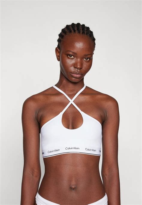 Calvin Klein Swimwear Halter Bralette Bikini Pezzo Sopra Classic