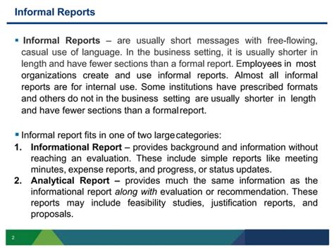 Informal Report Pptx