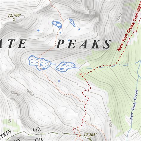 New York Peak Colorado 75 Minute Topographic Map By Apogee Mapping