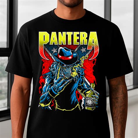Camisa Camiseta Basica Banda De Rock Pantera Gotica Vintage Estilosa Em