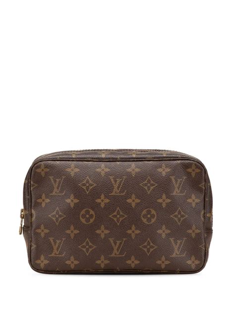 Louis Vuitton Pre-Owned 1987 Monogram Trousse Toilette 23 Clutch Bag ...