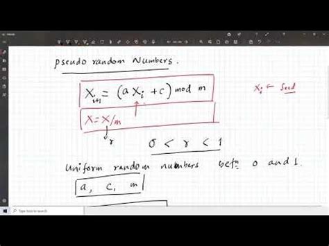 Random Numbers by Linear Congruential Generator in Python - YouTube