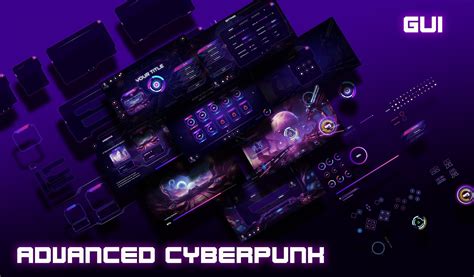 Artstation Advanced Cyberpunk Gui Game Assets