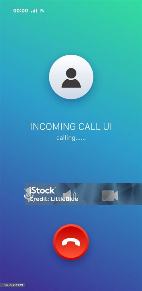 수신 전화 통화 화면 사용자 인터페이스 Ui 웹 사이트 및 모바일 앱 벡터 일러스트 레이 션 개념에 대한 스톡 벡터 아트 및 기타 이미지 Istock