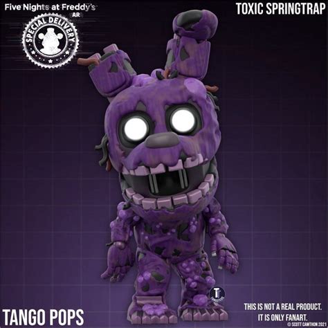 Toxic Springtrap Funko Pop Disney Fnaf Characters Fnaf Drawings
