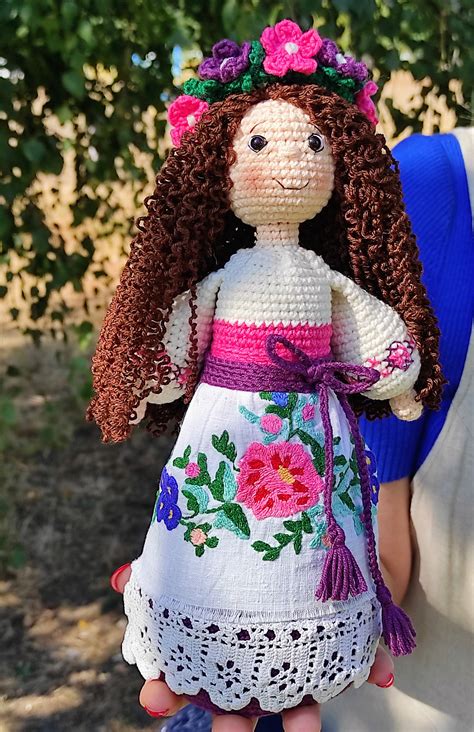 Ukrainian Doll Interior Doll Crochet Doll Ukrainian Folk Style