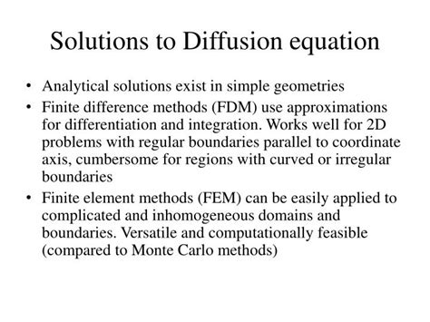 Ppt A Finite Element Approach For Modeling Diffusion Equation Powerpoint Presentation Id 2721178