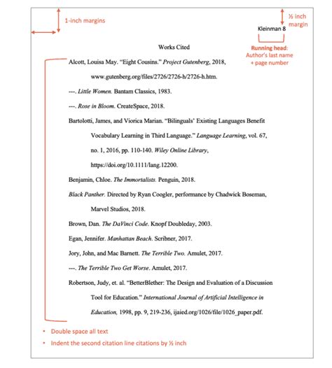 Mla Works Cited Page Format Templates And Examples Paperpal