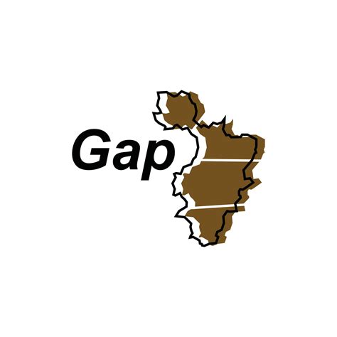 Map City Of Gap Vector Design Template World Map International Vector Template With Outline