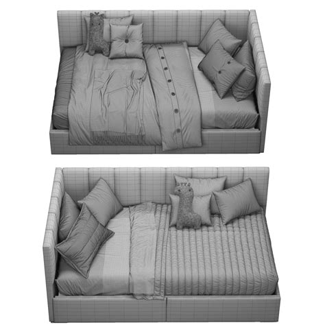 Ariel Bed 3d Model For Vray Corona
