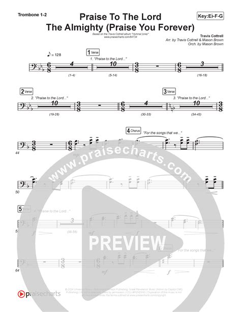 Praise To The Lord The Almighty Praise You Forever Choralsatb