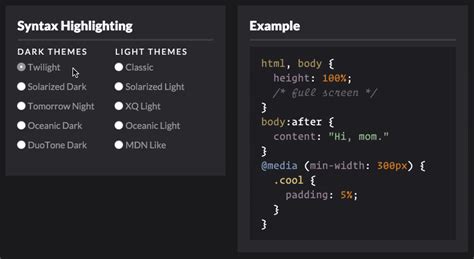 Five Brand New Themes Codepen Blog