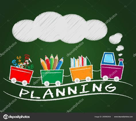 Planning Train Represening Architect Plans Illustration Stock Illustration By ©yayimages 260962934