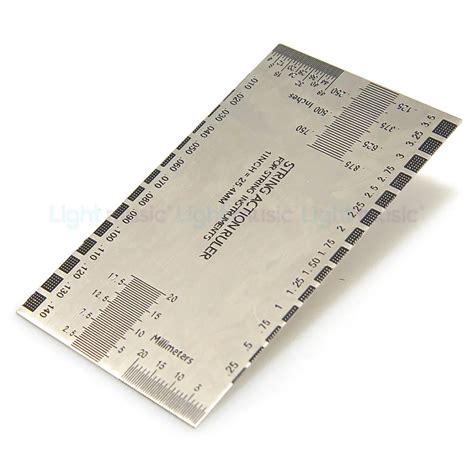 String Action Ruler Gauge Tool For Guitar Bass Big River Hardware